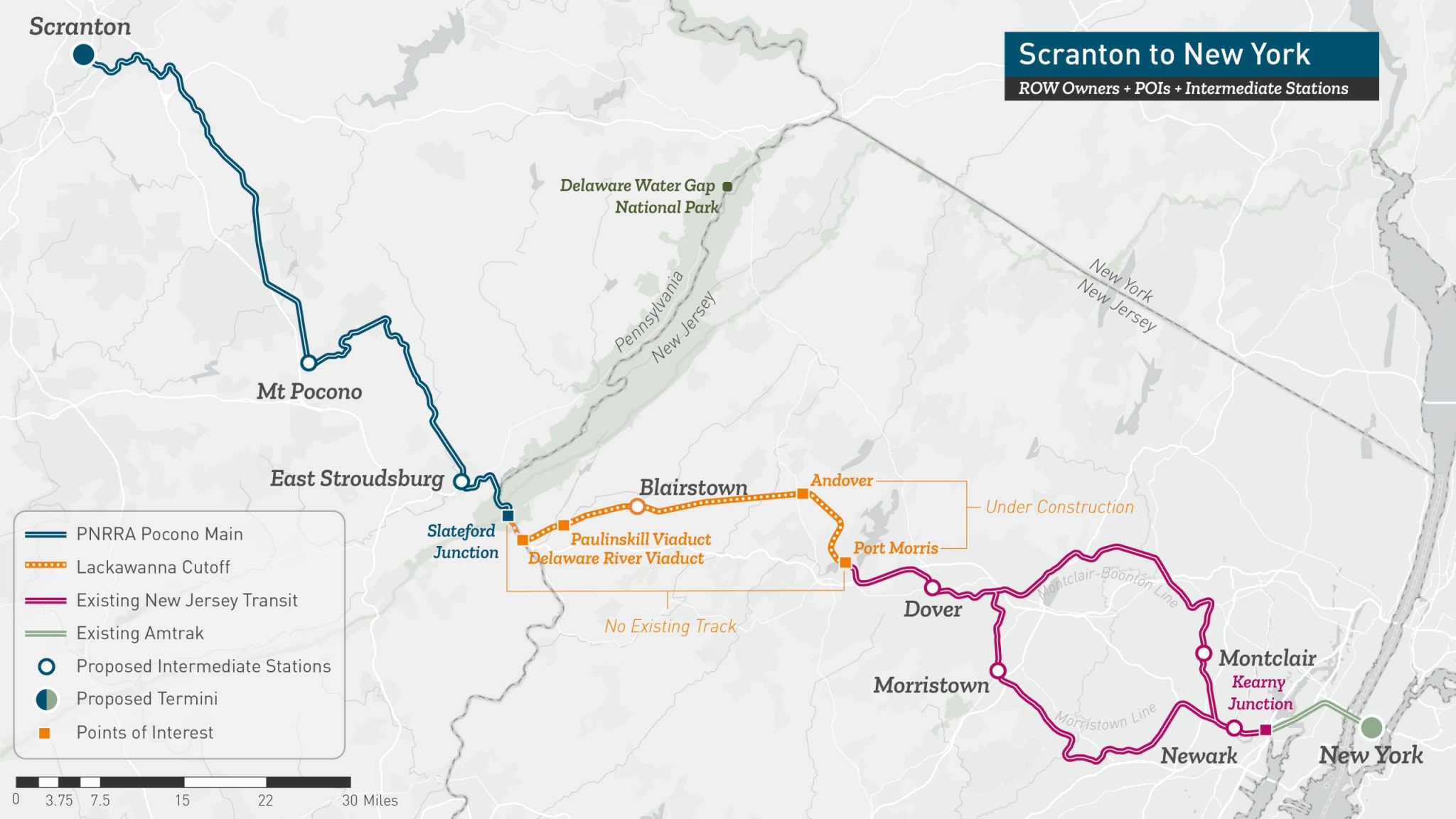 Scranton to New York City Corridor ID - Advancing PA Rail